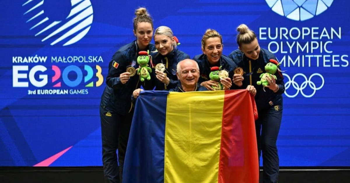 tenisul de masă feminin din România pe cea mai înaltă treaptă a podiumului la Jocurile Europene ...