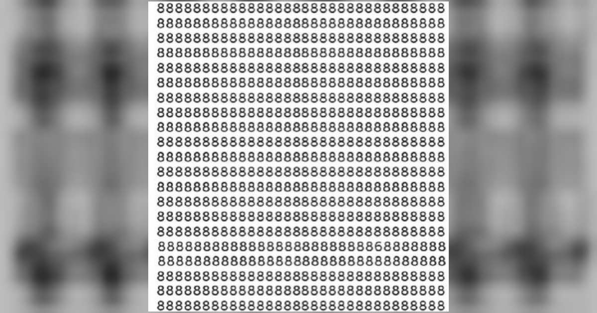 Test de vedere. Unde se gaseste cifra 6?